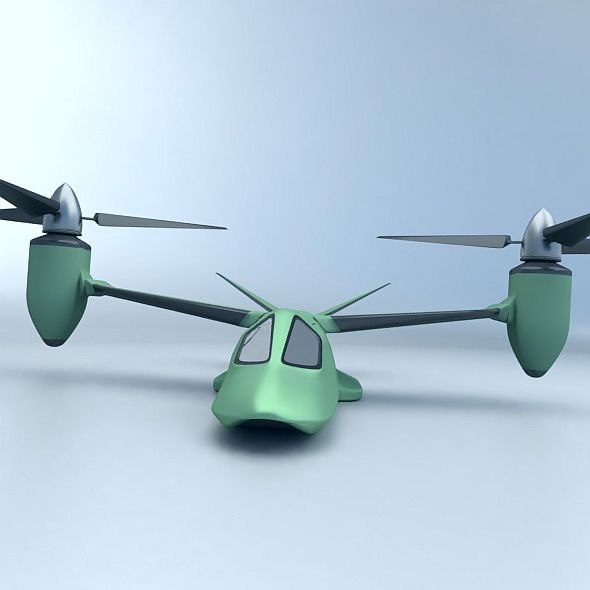 Aircraft concept vtol 3D model - TurboSquid 1290240