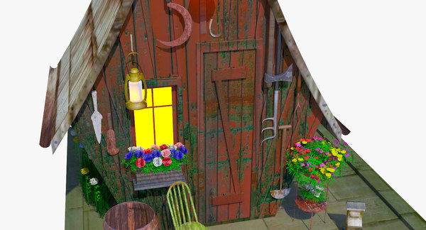 Fancy hut model - TurboSquid 1290243