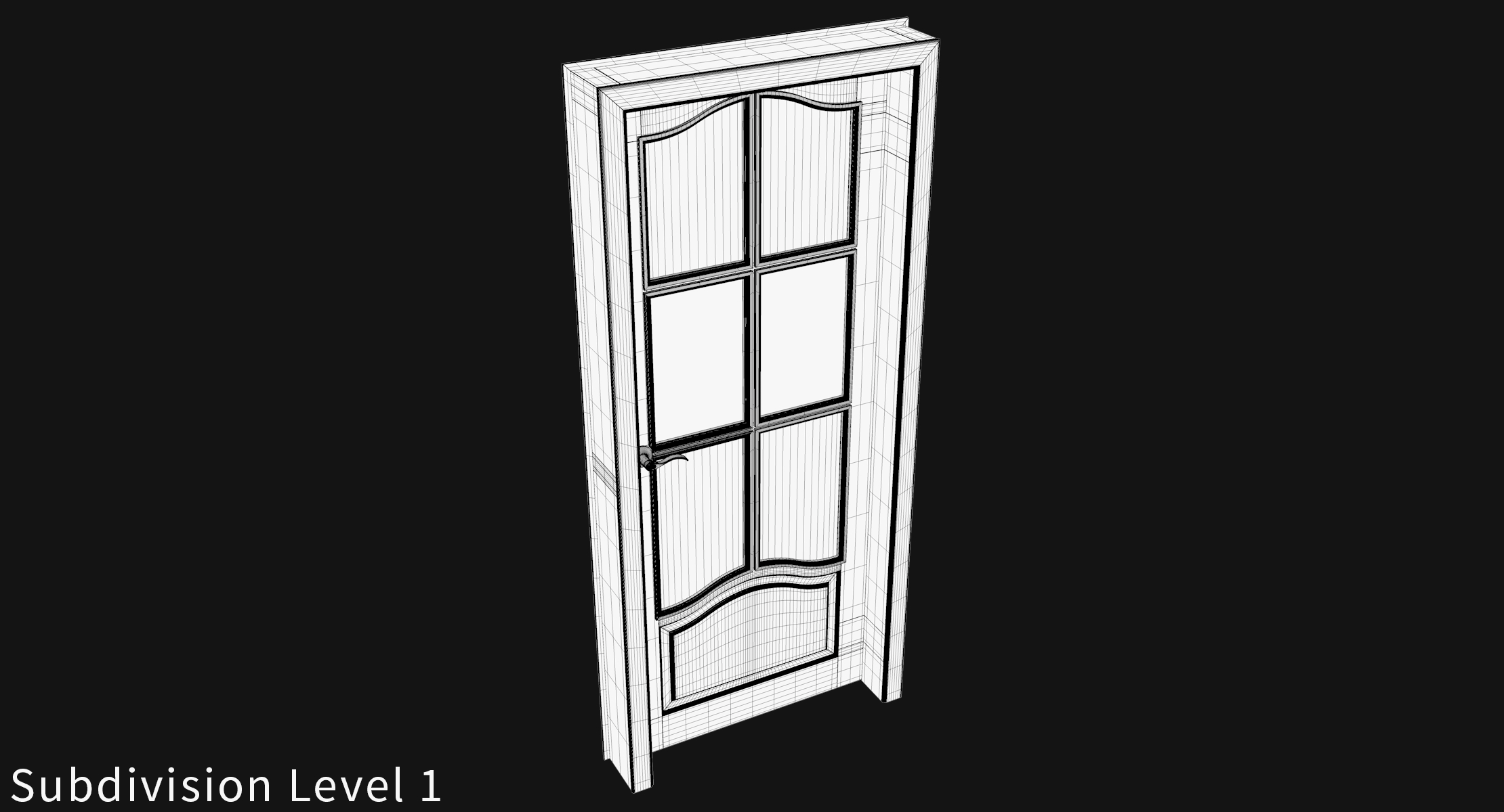 Realistic wooden door 3D - TurboSquid 1290313