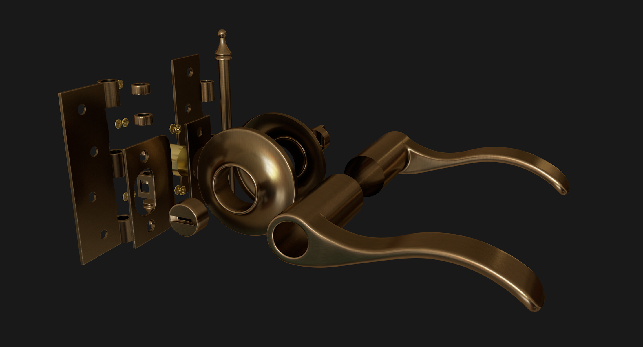 Realistic wooden door 3D - TurboSquid 1290313