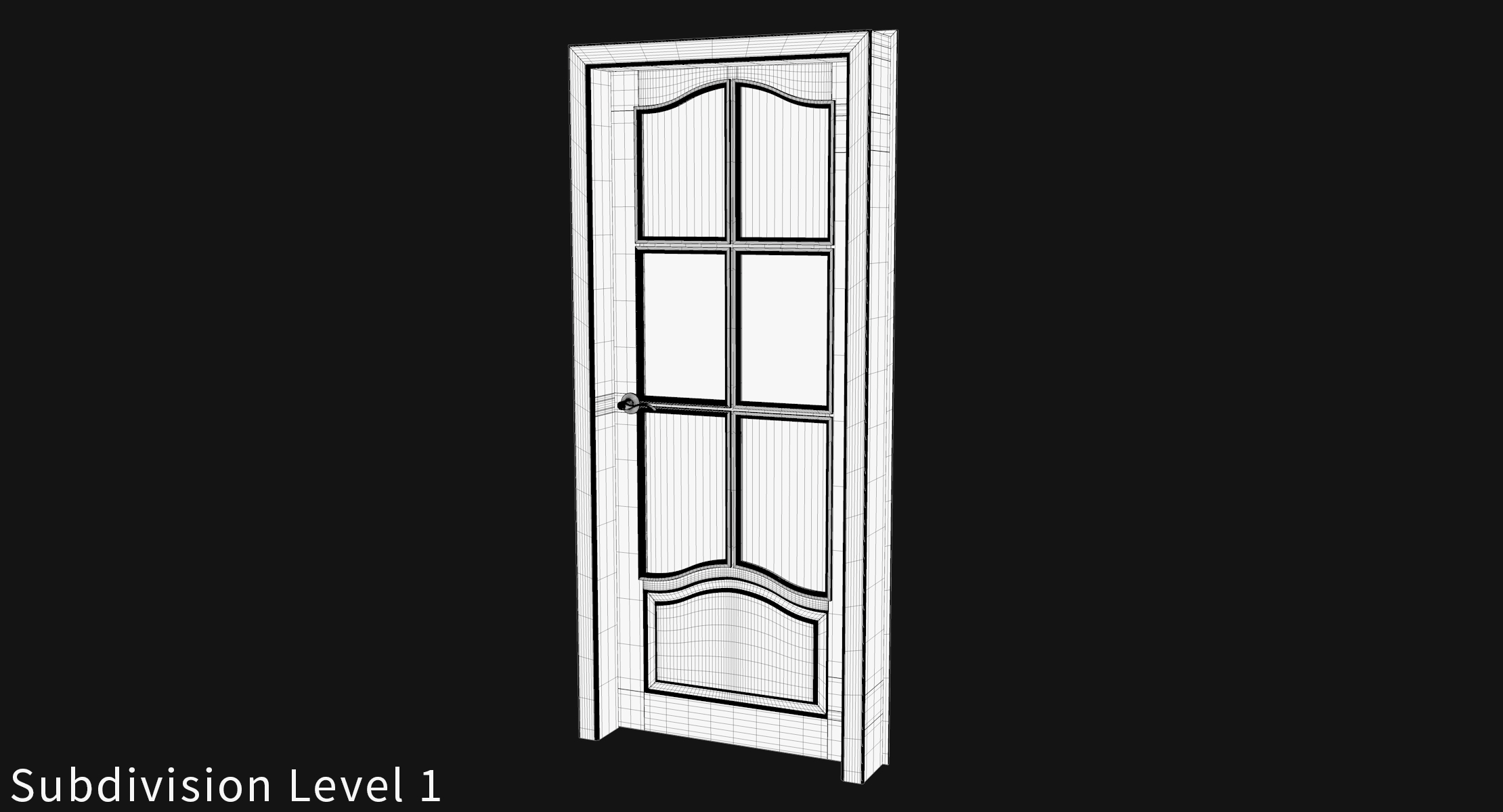 Realistic wooden door 3D - TurboSquid 1290313