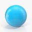 3D fitness stability ball blue model - TurboSquid 1290374