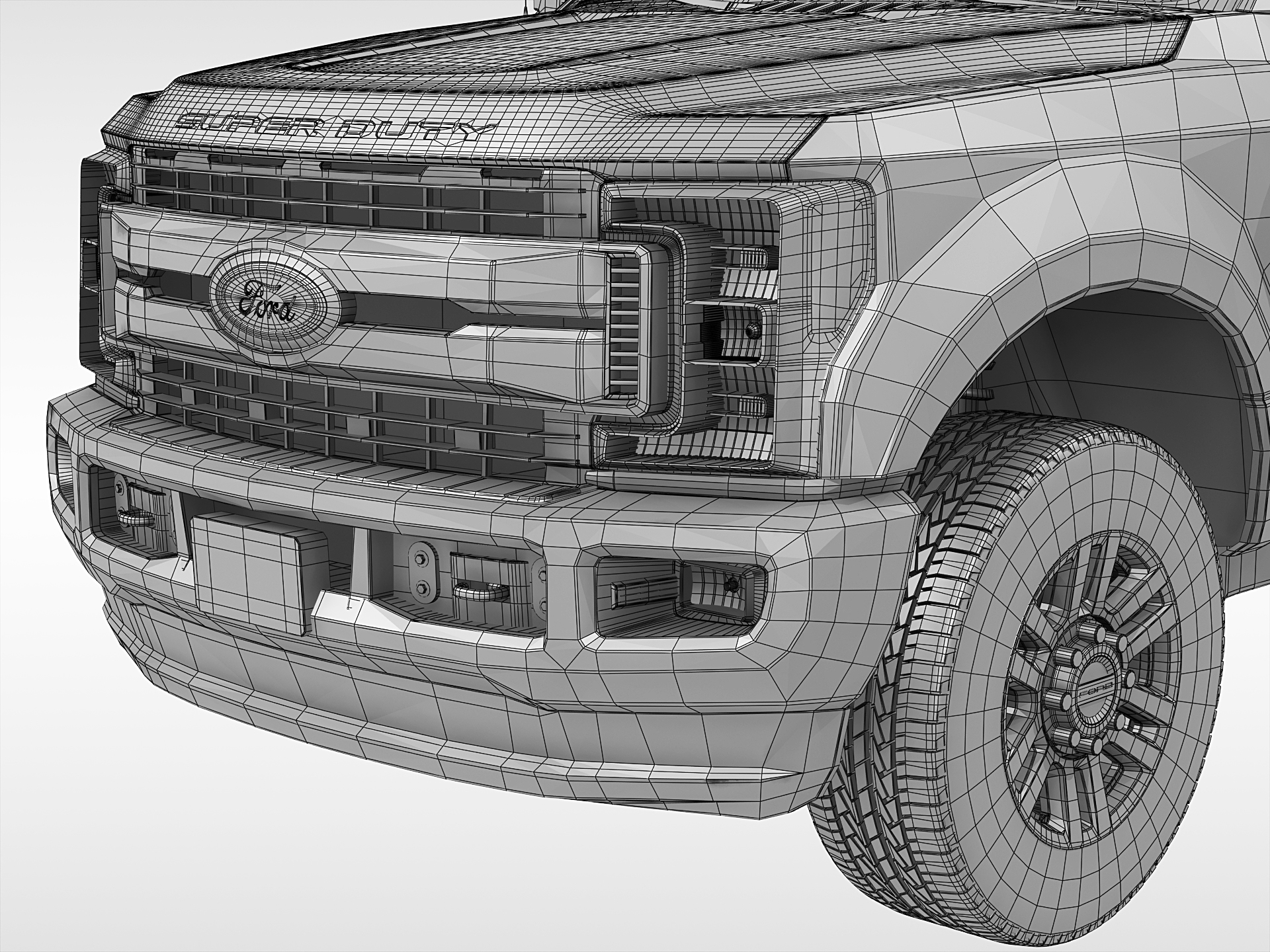3D f250 super duty - TurboSquid 1290397
