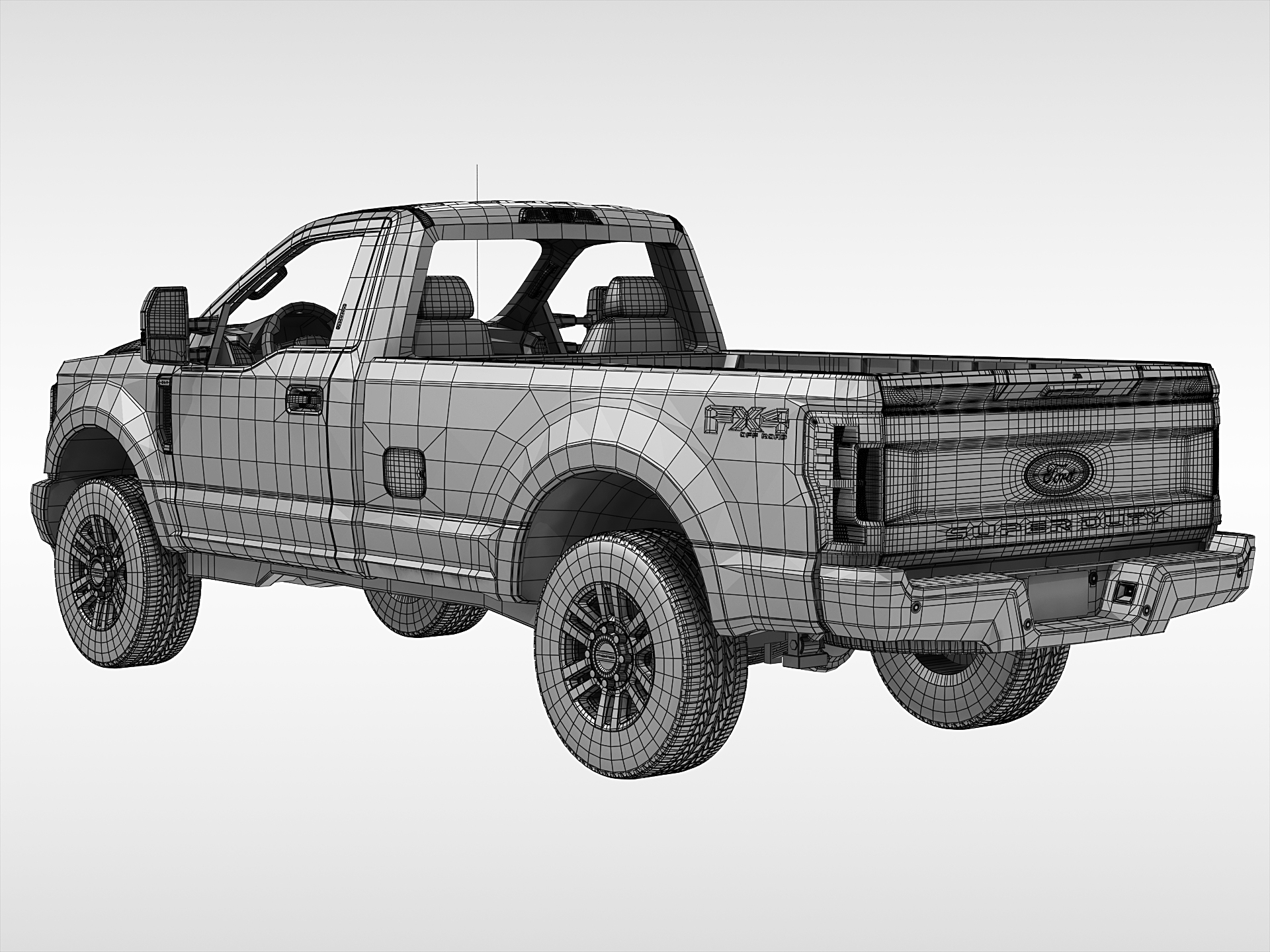 3D f250 super duty - TurboSquid 1290397