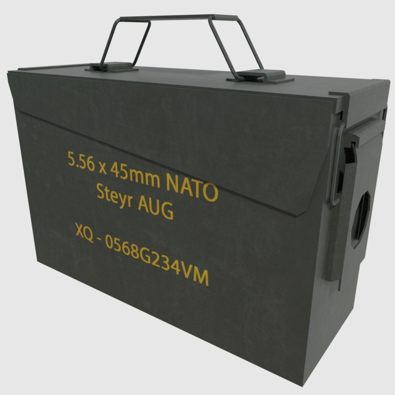 3D ammo box - ready model - TurboSquid 1290423