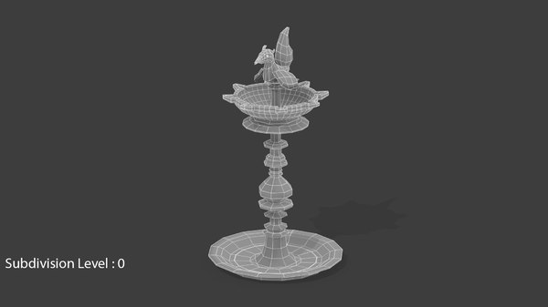 3D oil lamp samayee model - TurboSquid 1290472