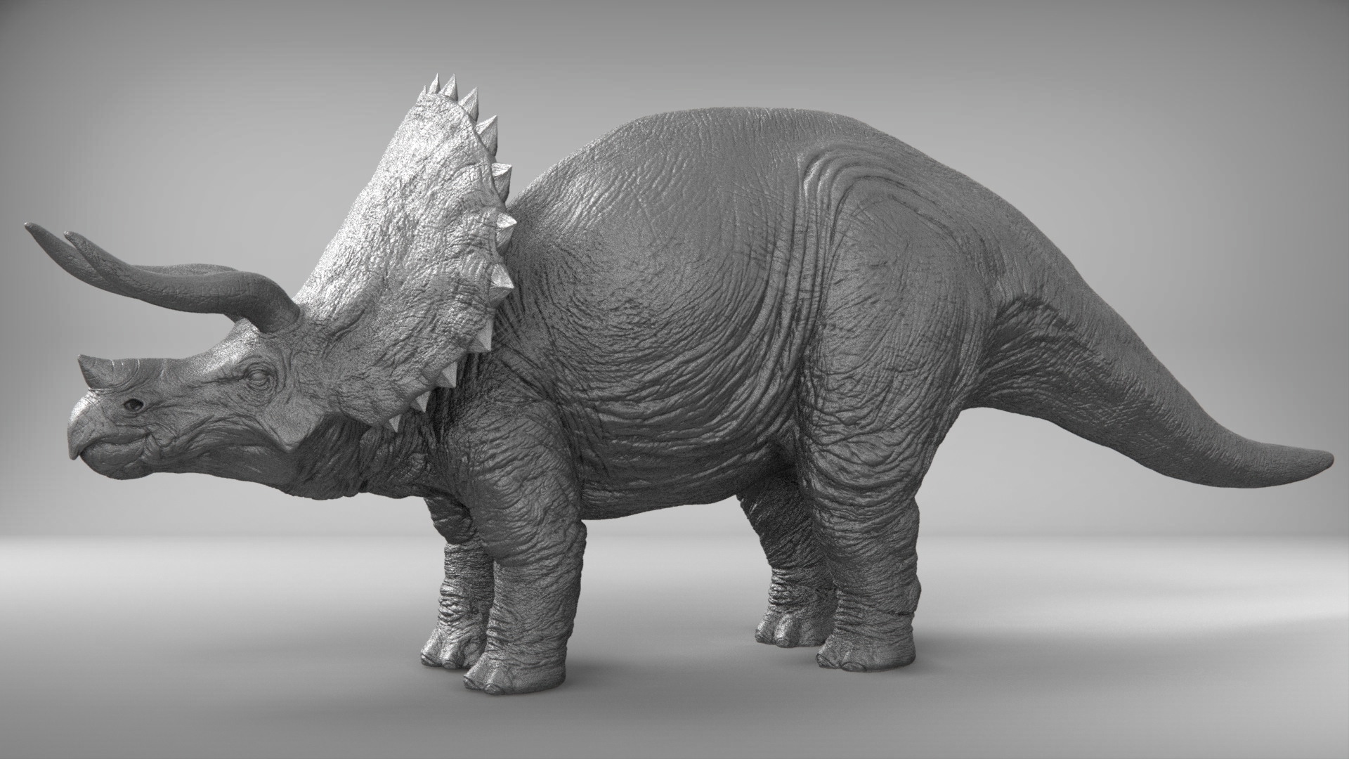 Triceratops ztl zbrush 3D model - TurboSquid 1290537