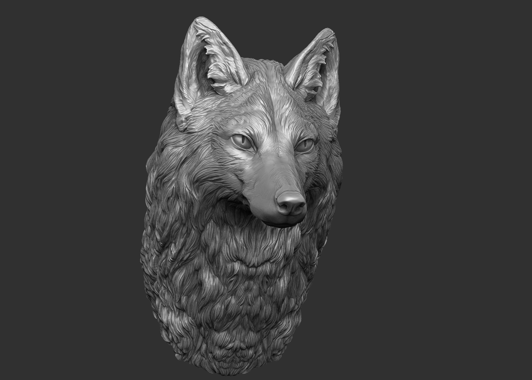 Fox head realistic 3D model - TurboSquid 1290567