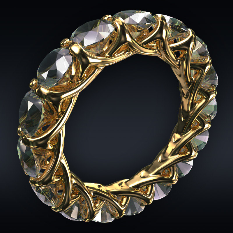 3D jewel ring model - TurboSquid 1290586