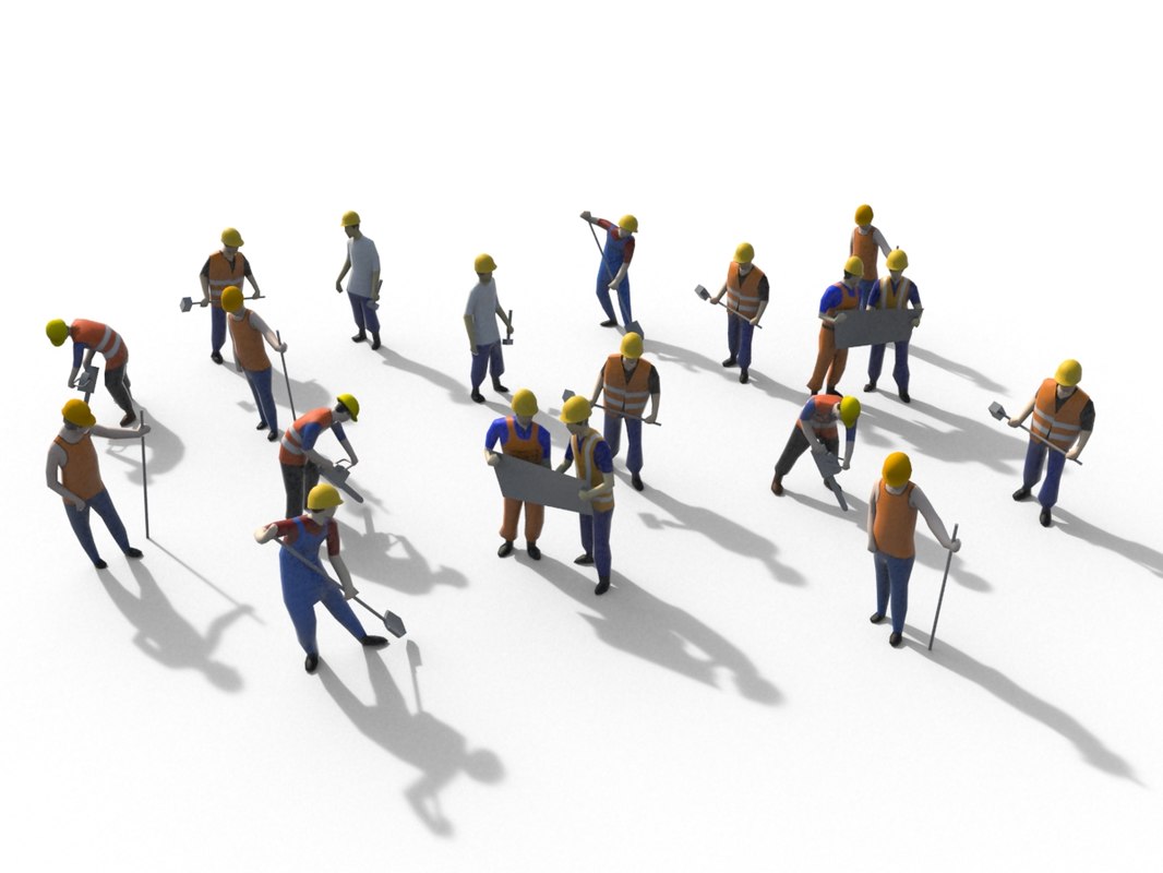 Industrial workers 3D - TurboSquid 1290699