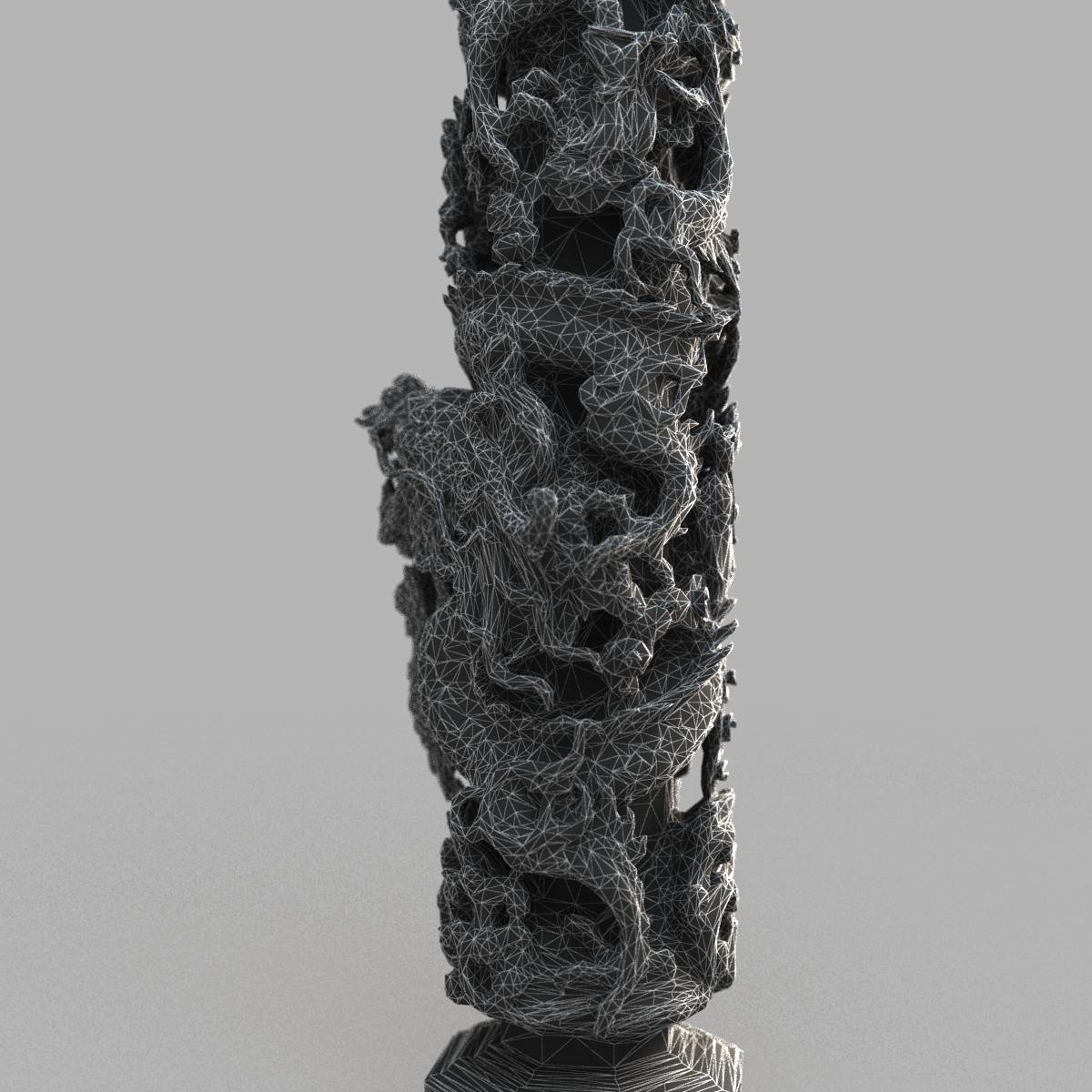 3D dragon column - TurboSquid 1290803
