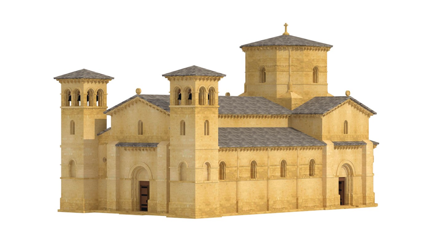 3D romanesque church model - TurboSquid 1290810