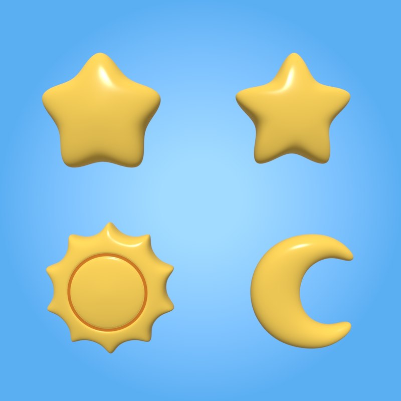 3D cartoon stars - TurboSquid 1291021