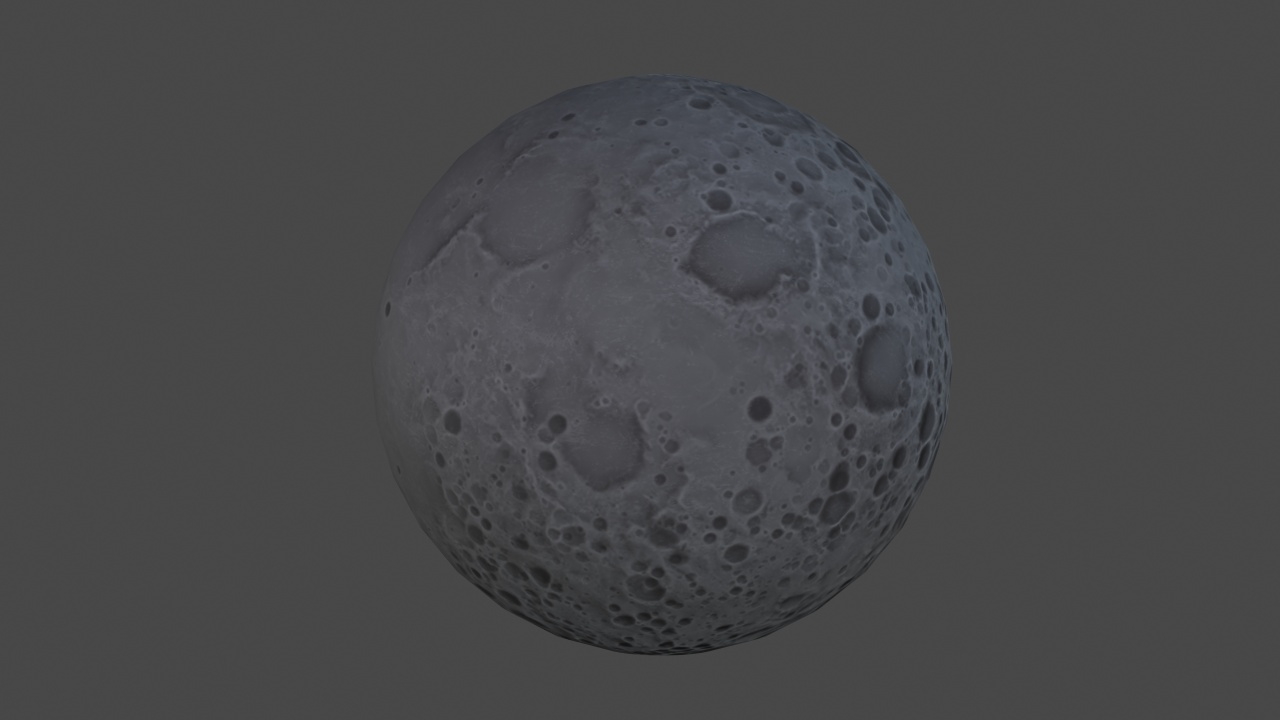 Cartoon moon 3D - TurboSquid 1291055