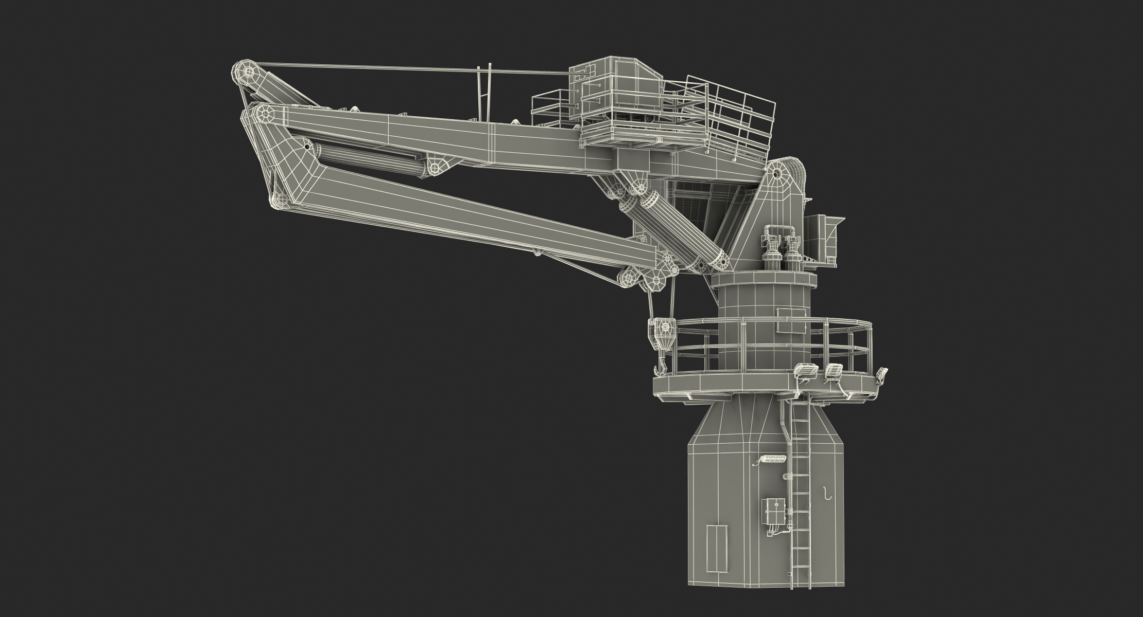 Crane ship 3D model - TurboSquid 1291421