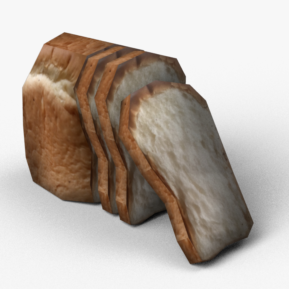 Free low-poly bread model - TurboSquid 1291677