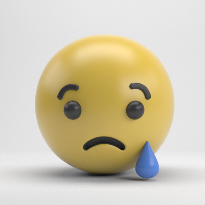 modelo 3d Facebook Sad Emoji - TurboSquid 1291685