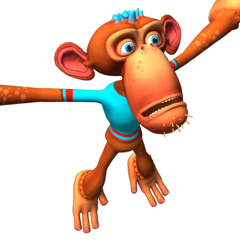 3D cartoon monkey character - TurboSquid 1291690