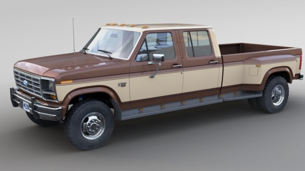 1986 f-350 crewcab dually 3D model - TurboSquid 1291755