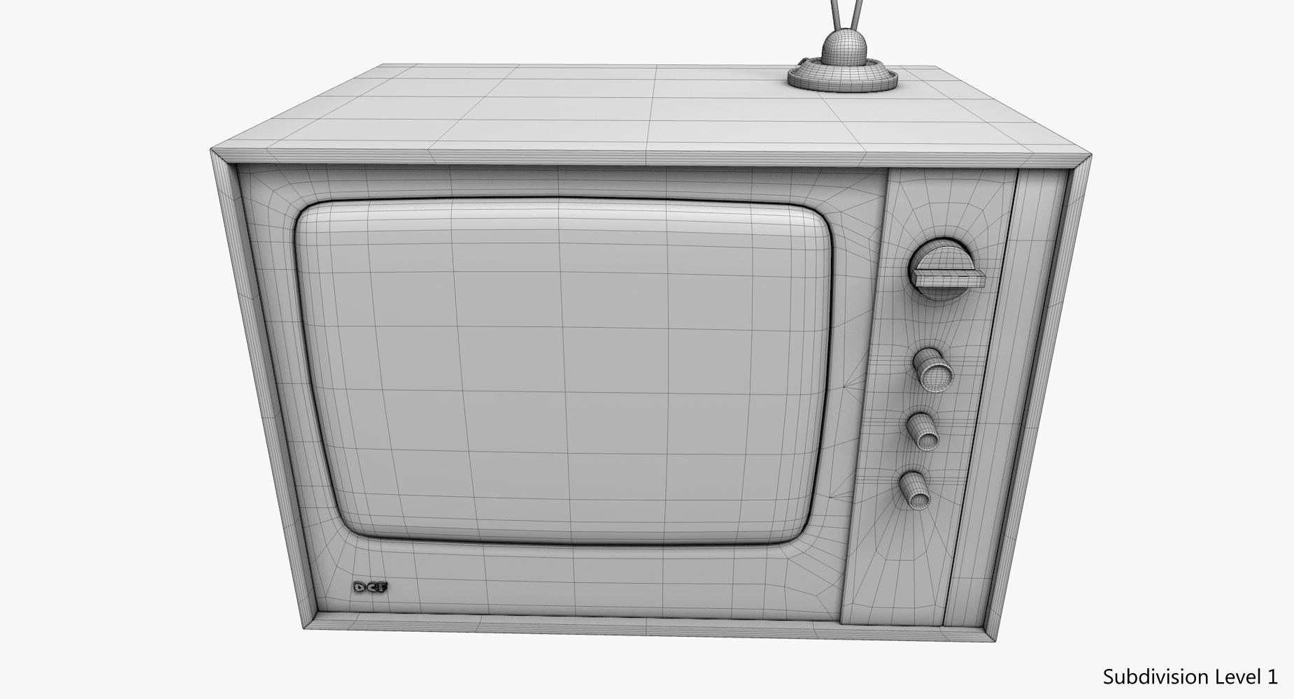 3D tv set - TurboSquid 1291869