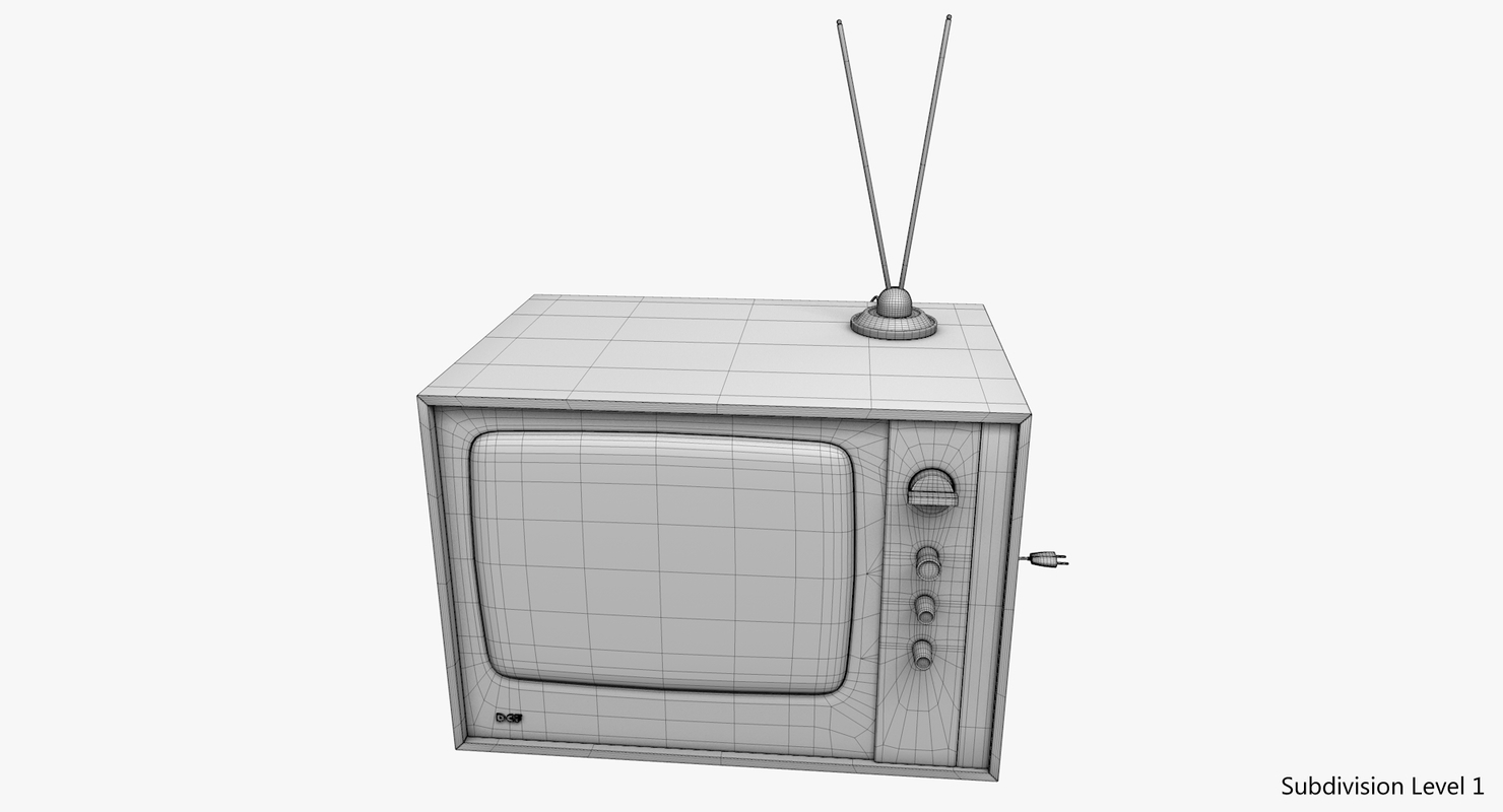 3D tv set - TurboSquid 1291869