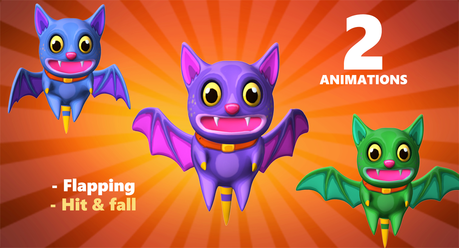 3D anime bat cat - TurboSquid 1291928