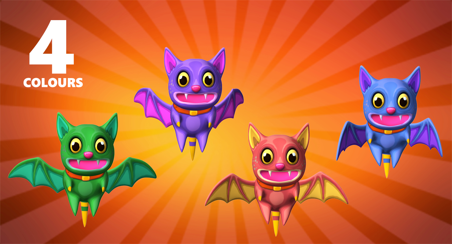 3D anime bat cat - TurboSquid 1291928