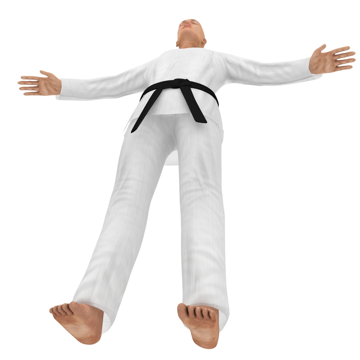 3D model karate martial artist - TurboSquid 1291933