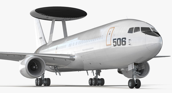 3D boeing e767 awacs rigged - TurboSquid 1292007