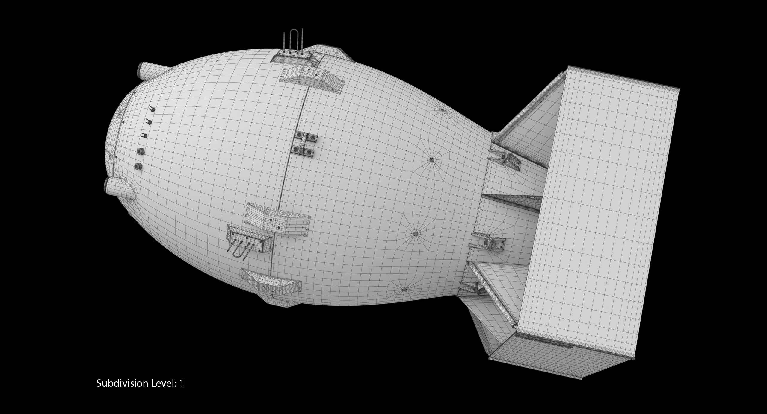 Fat man nuclear bomb 3D model - TurboSquid 1292041