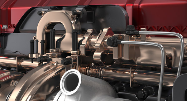 Turbo diesel truck engine 3D - TurboSquid 1292149