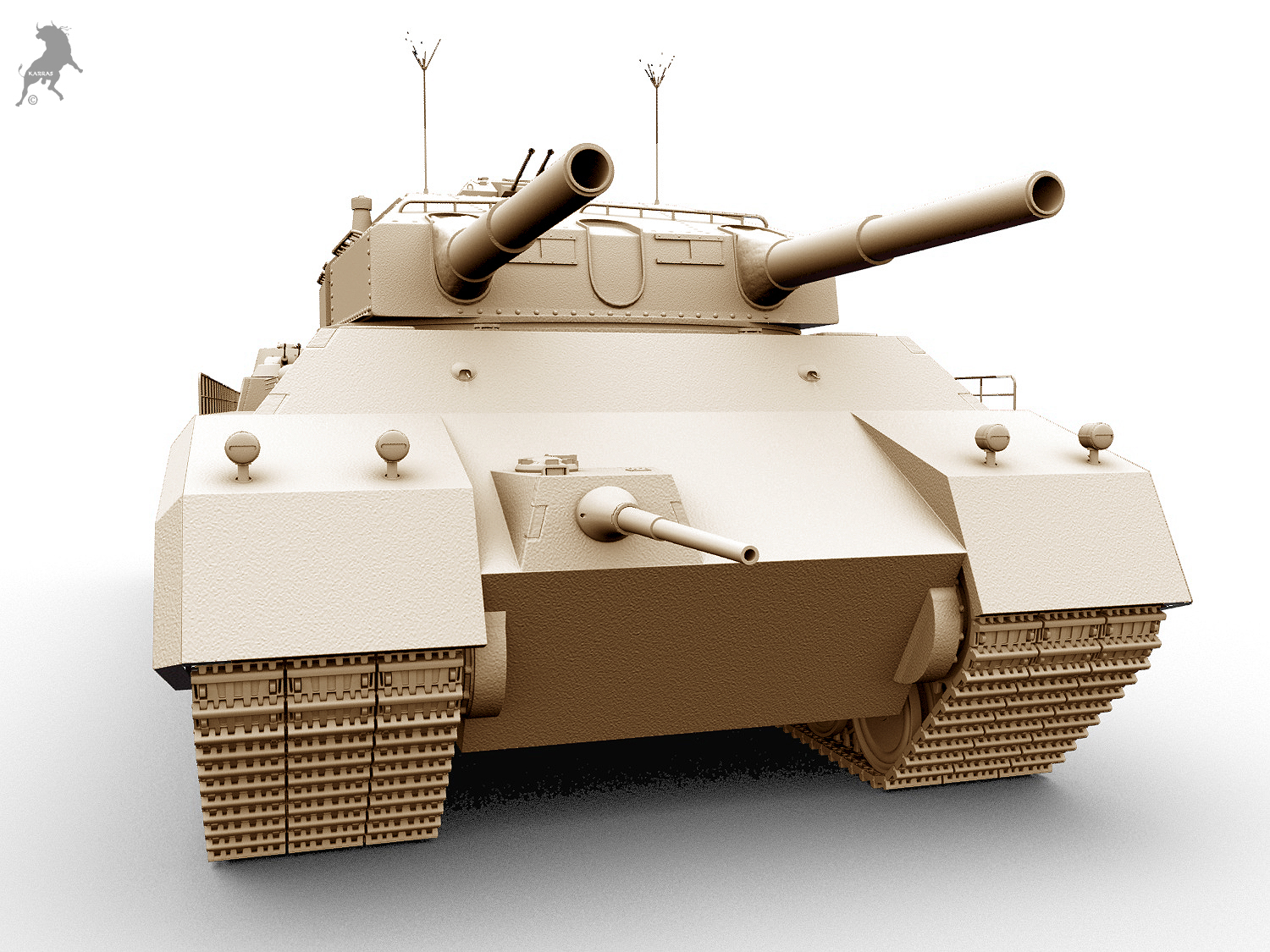 Landkreuzer p 1000 ratte 3D - TurboSquid 1292369