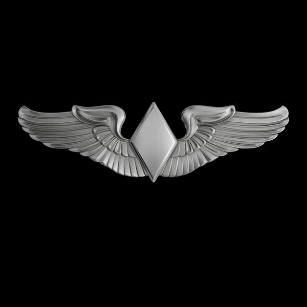 aviation wings badges 3ds