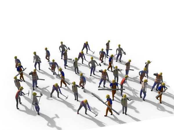 3ds max people crowd