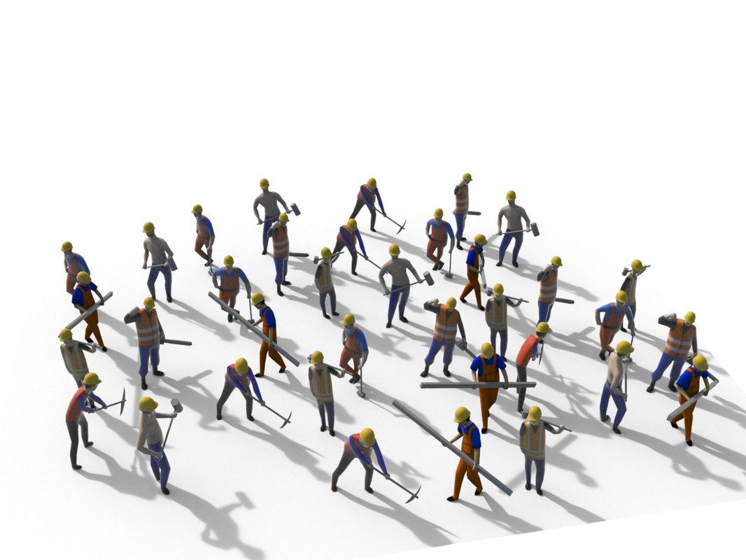 3D industrial workers - TurboSquid 1292511
