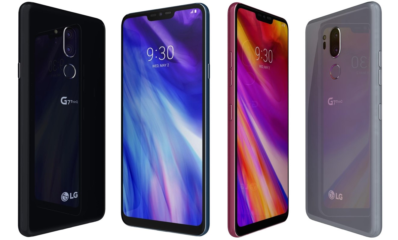 Lg g7 thinq colors 3D - TurboSquid 1292763