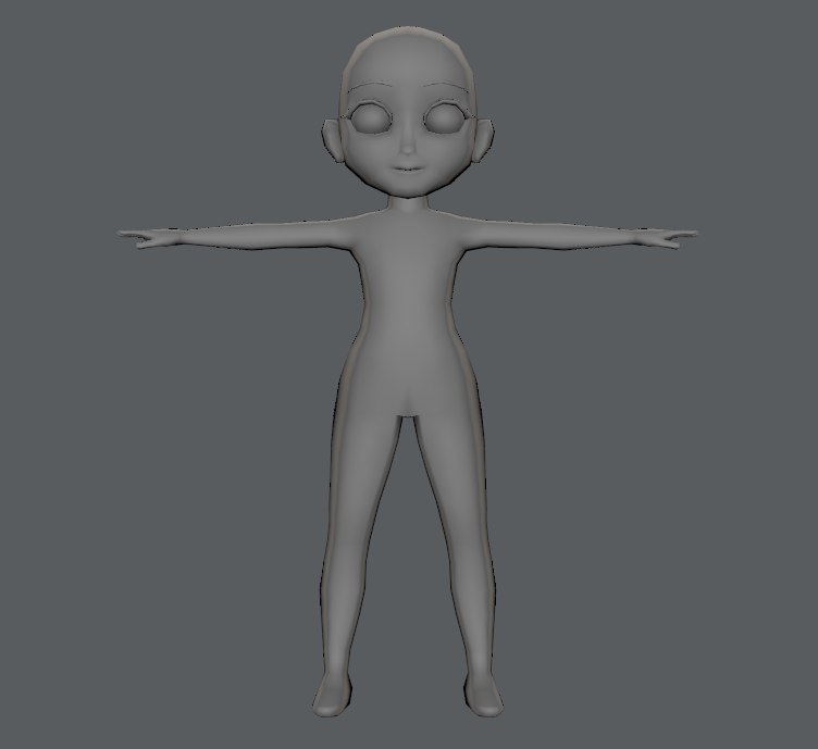 3D base character girl - TurboSquid 1292838
