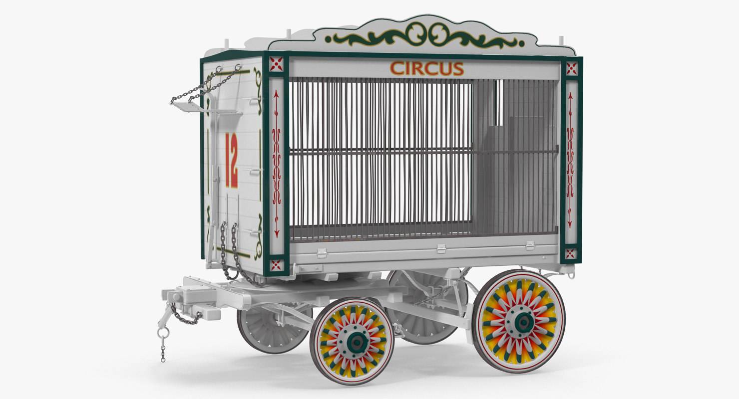 3D traveling circus wagon model - TurboSquid 1292875