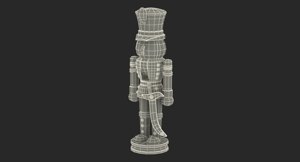 Wooden nutcracker 3D model - TurboSquid 1292897