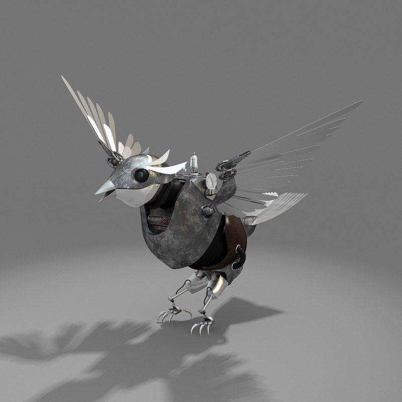Mechanical bird model - TurboSquid 1293210