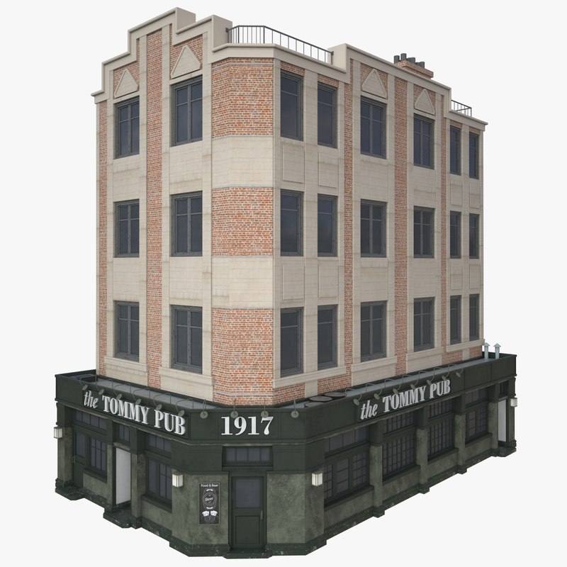 Corner Pub Model 3D - TurboSquid 1293432
