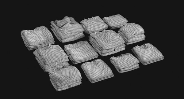 3D realistic folded clothes - TurboSquid 1293566