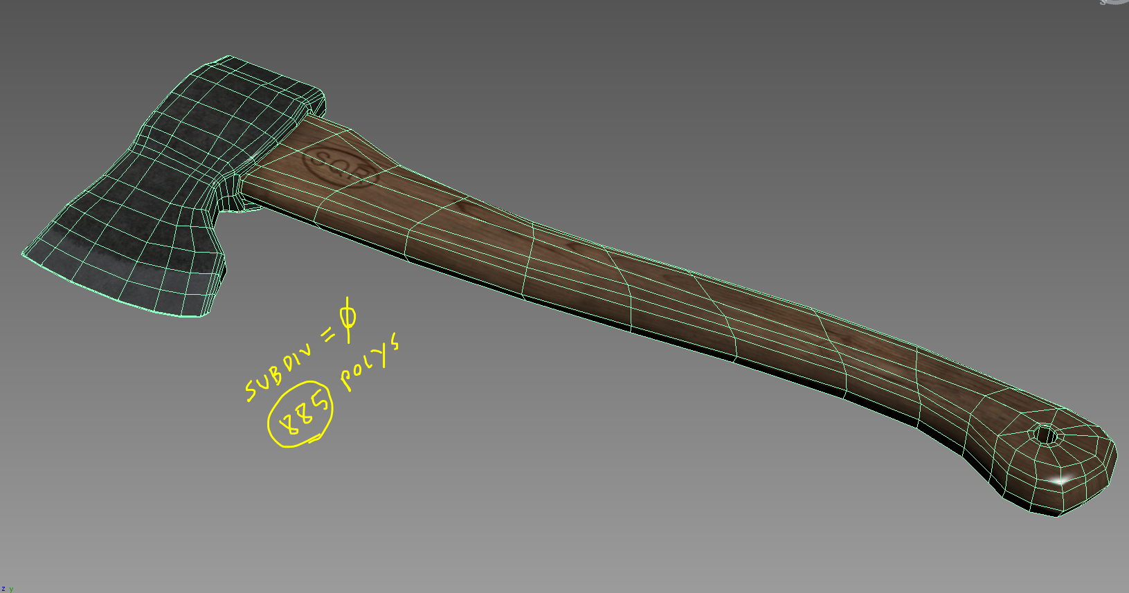 Free axe 3D model - TurboSquid 1293602