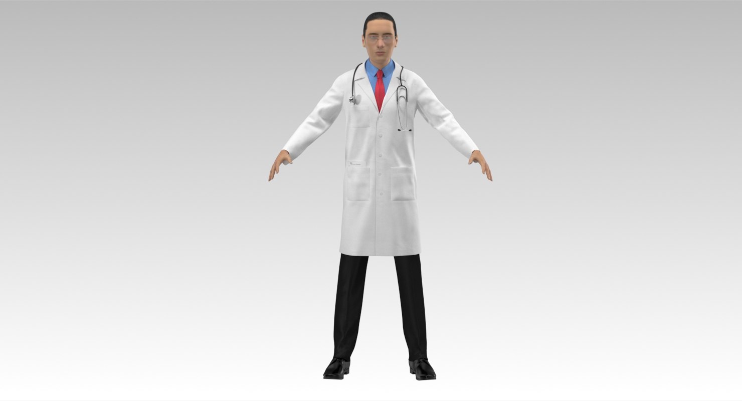 Realistic doctor rigged 3D model - TurboSquid 1293749