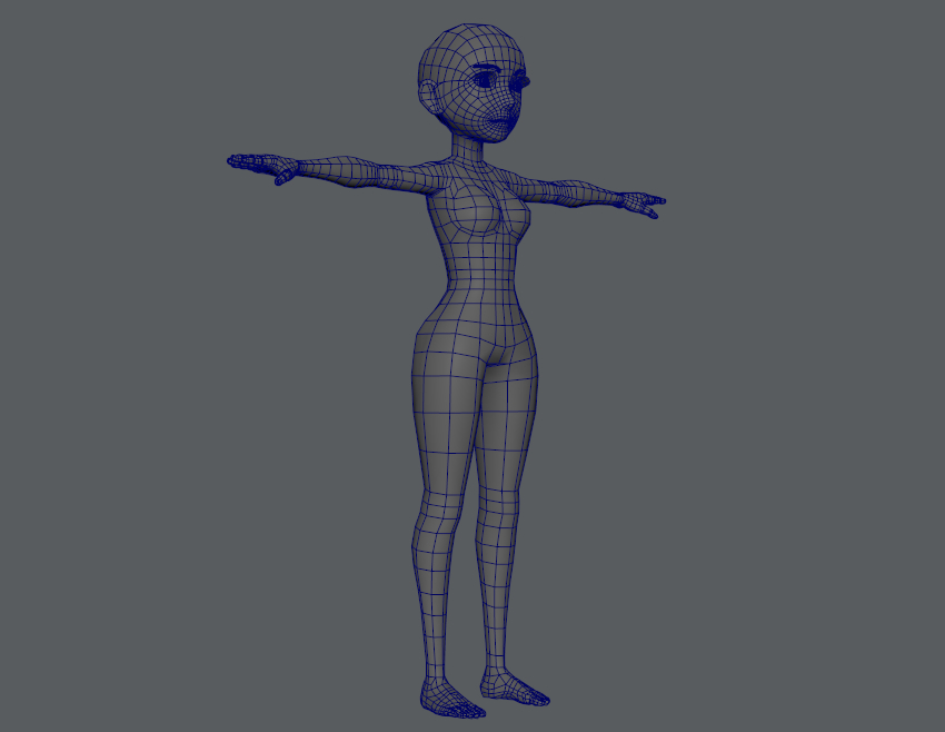 Base character woman 3D model - TurboSquid 1293909
