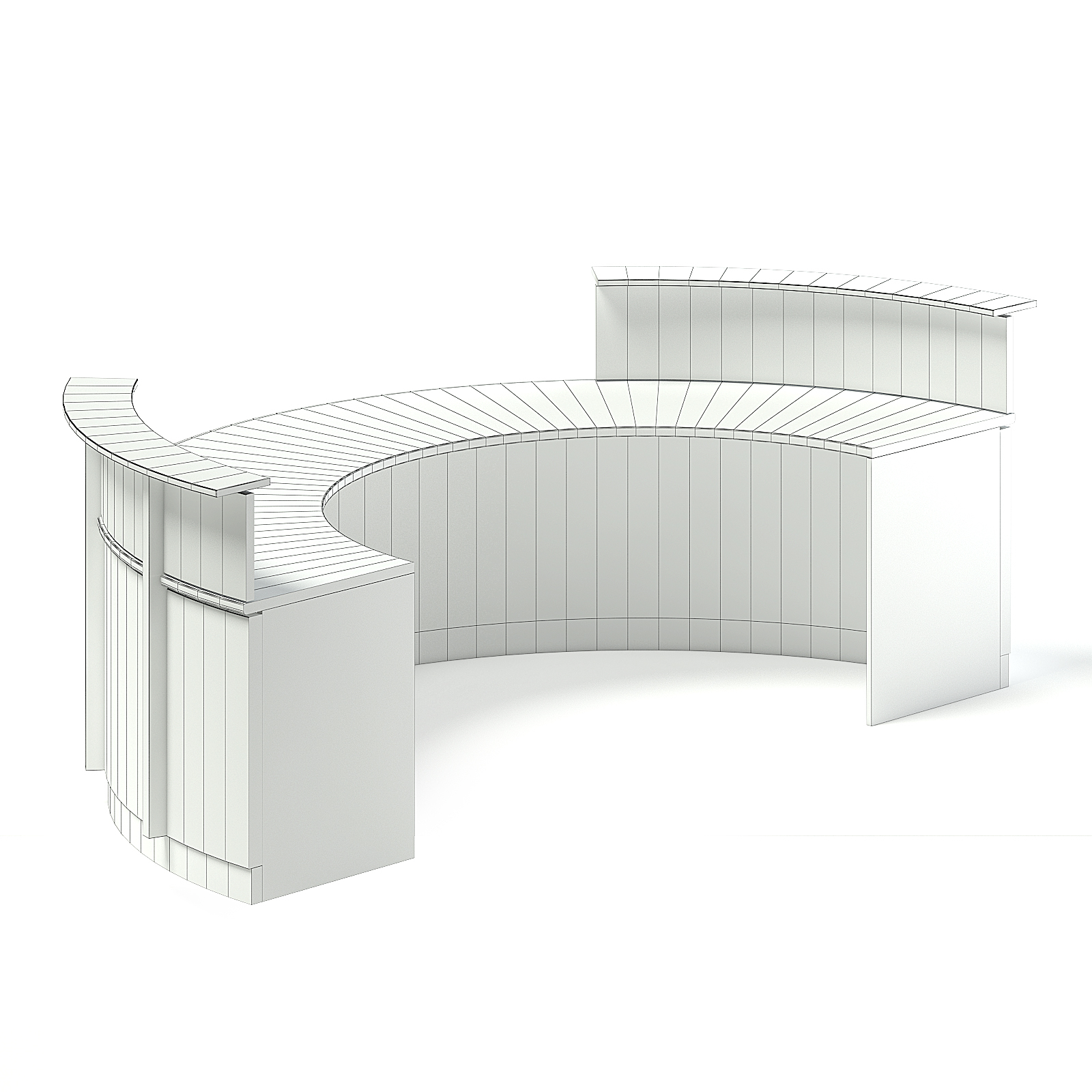 Reception desk 3D model - TurboSquid 1293941