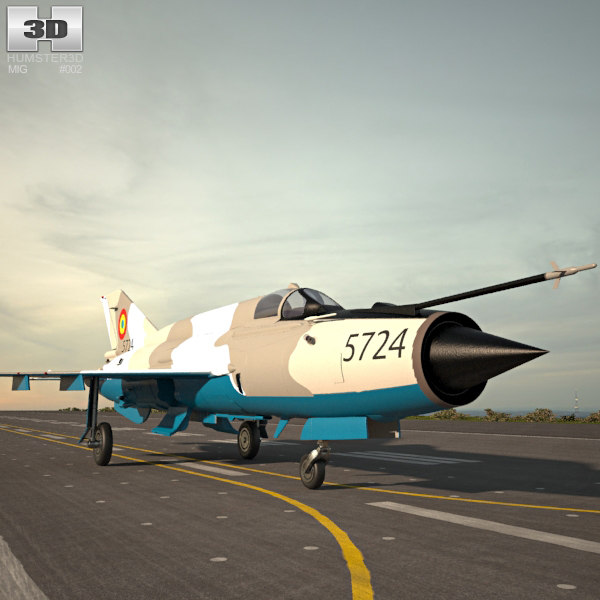ミコヤングレビッチMiG-213Dモデル - TurboSquid 1293967