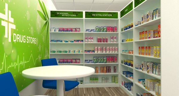 3D drug store s - TurboSquid 1294008