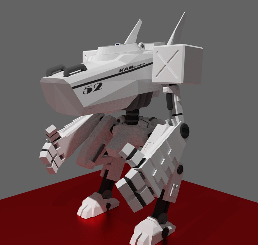 Free 3D mech digitigrade rigged - TurboSquid 1294042