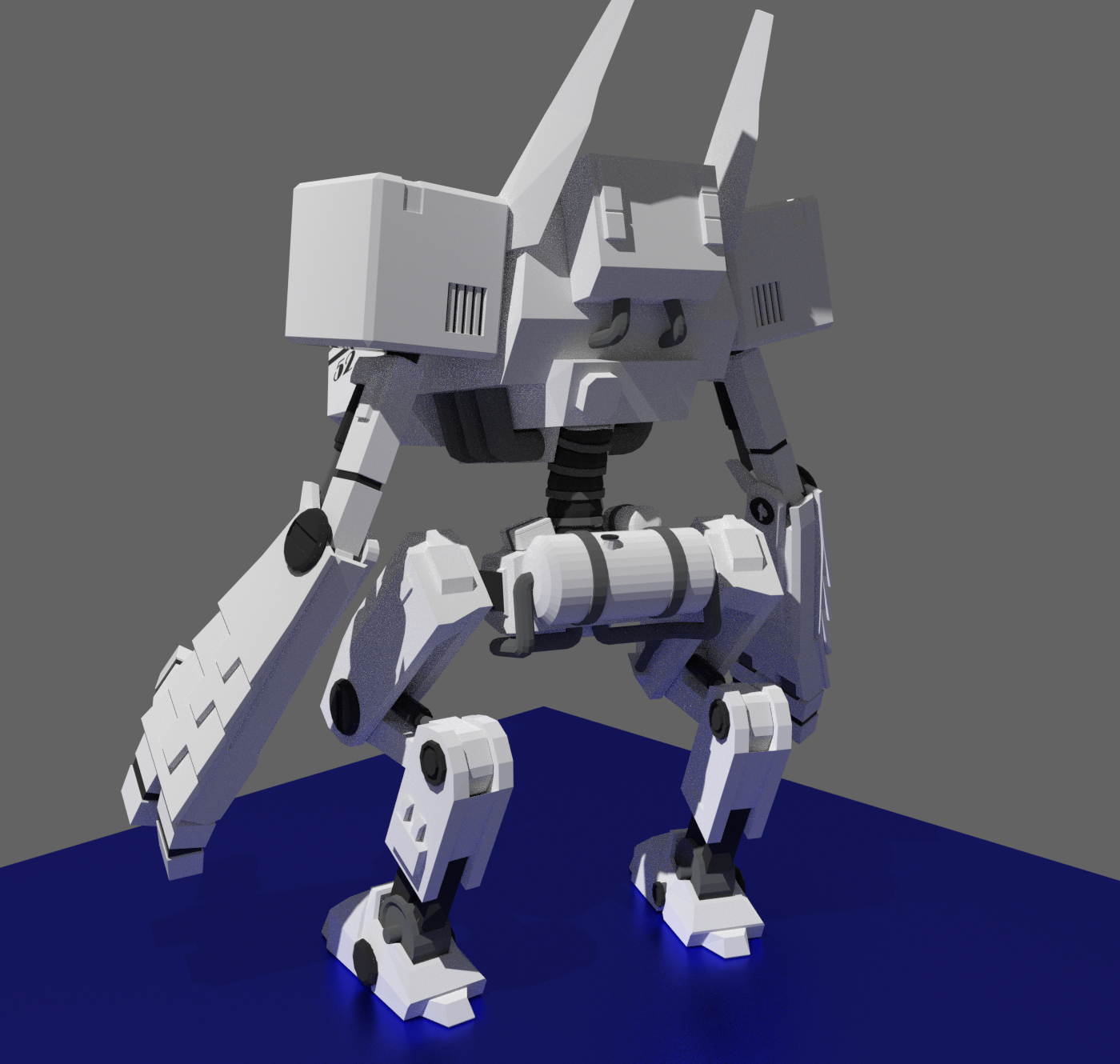 Free 3D mech digitigrade rigged - TurboSquid 1294042
